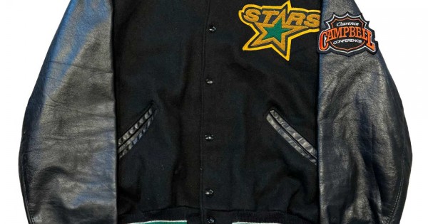 Dallas Stars 90’s Black Varsity Jacket