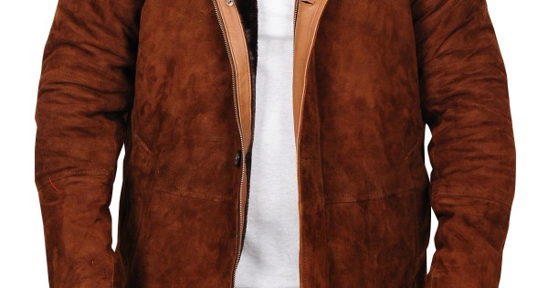 Longmire-sheriff Walt Robert Taylor Longmire Suede Leather Coat Jacket
