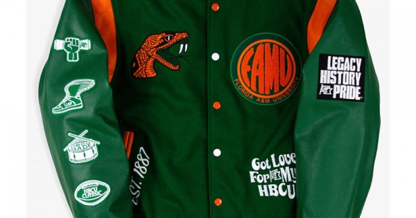 Florida A&M University Motto Green Varsity Jacket