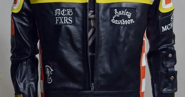 Harley Davidson Marlboro Man Vintage Biker Motorcycle Leather Jacket ...