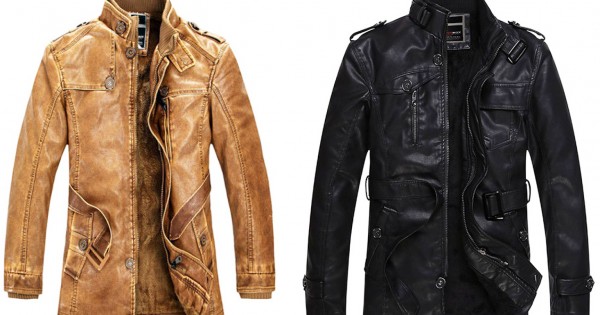 Men's Aviator Hunter Style Leather Jacket