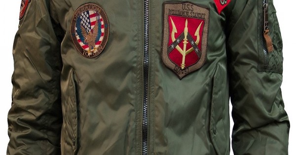 Men Army Green Top Gun Tom Cruise Jacket | JacketsThreads