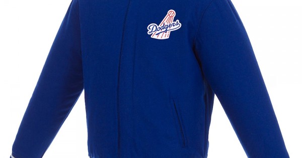 LA Dodgers Royal All Wool Varsity Jacket
