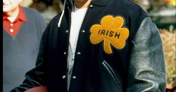Notre Dame Rudy Irish Varsity Jacket