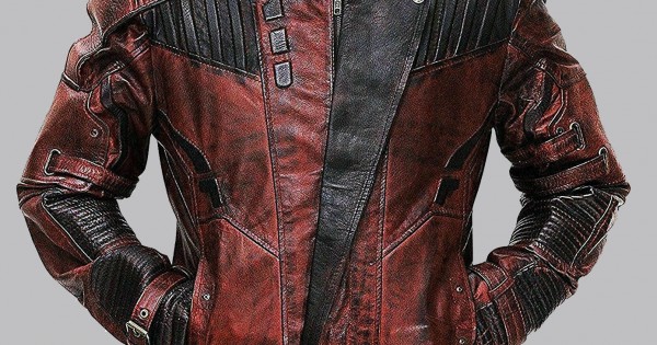 New Men's Star Lord Chris Pratt Leather Jacket