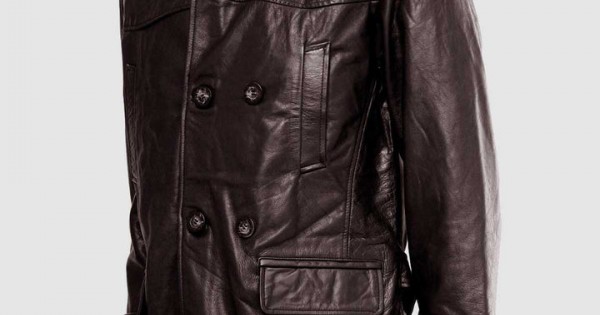 Brown Reefer Leather Jacket