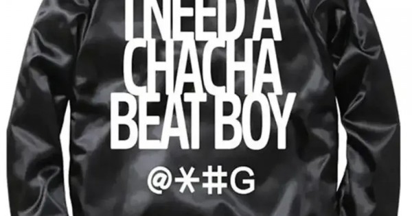 Cha Cha Beat Boy Black Satin Bomber Trendy Jacket