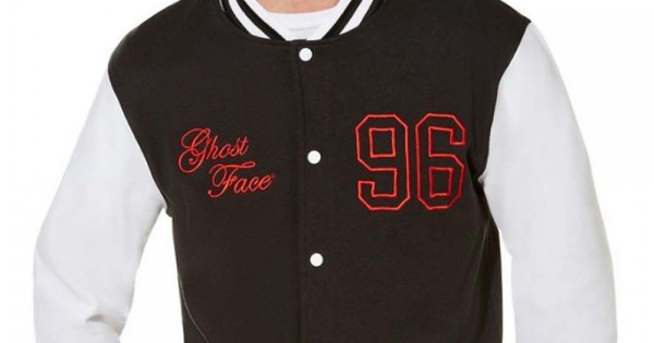 Ghost Face Scream Halloween Varsity Jacket