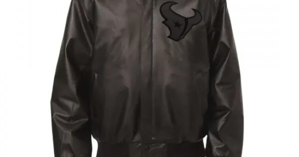 Houston Texans Black Leather Jacket