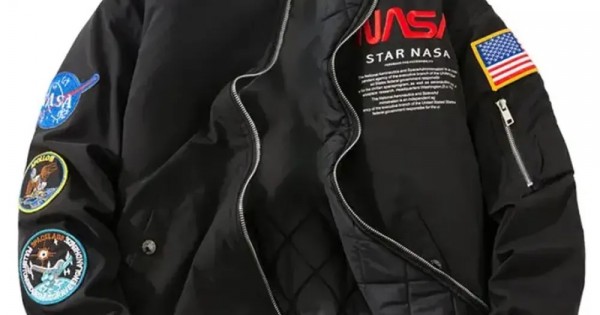 Joe Rogan Nasa Black Bomber Jacket