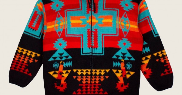 Southwestern Wool Jacket Native American Style